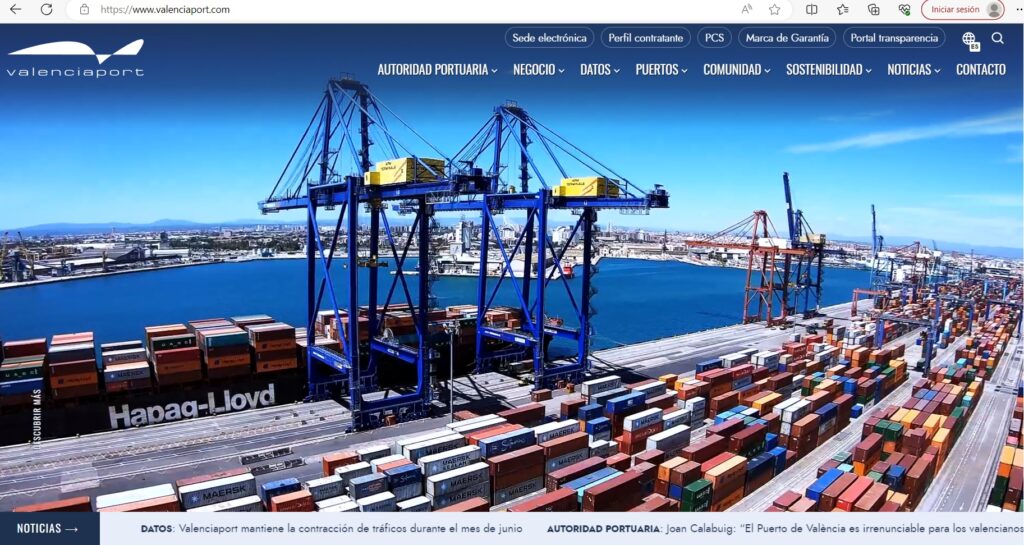 Valenciaport renueva la imagen de su web - Valenciaport