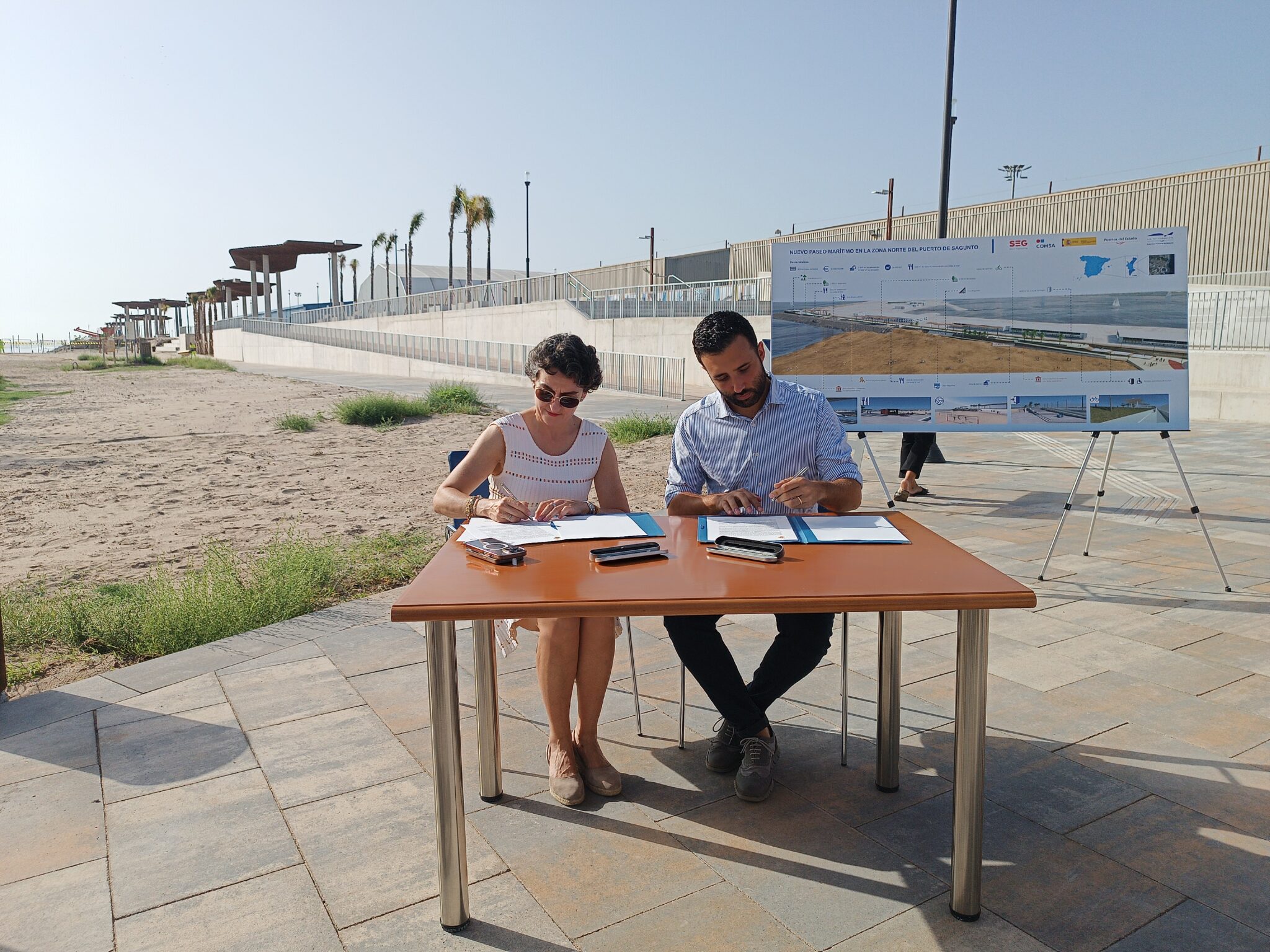 The new promenade of the port of Sagunto opens to the public - Valenciaport