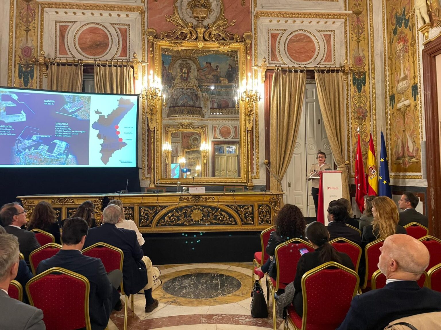 Valenciaport shows at the Madrid Chamber of Commerce its offer to boost ...