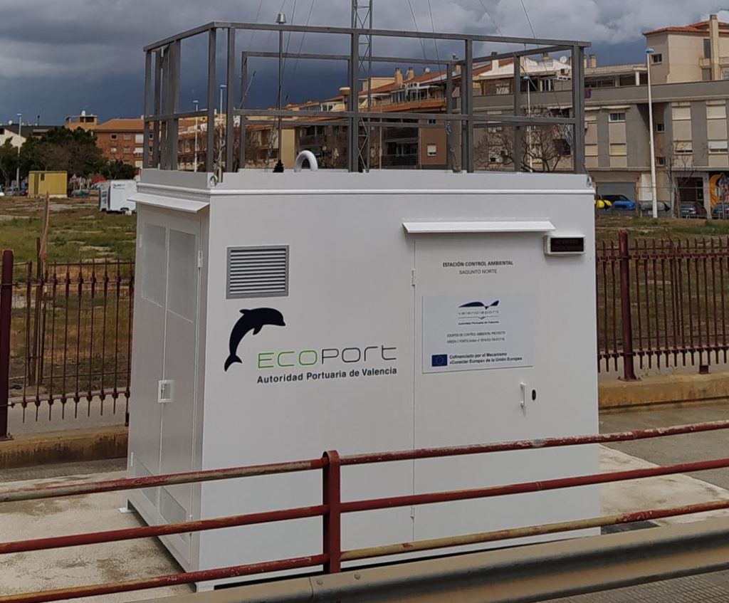 Valenciaport website shows the air quality in the Port of Sagunto in ...